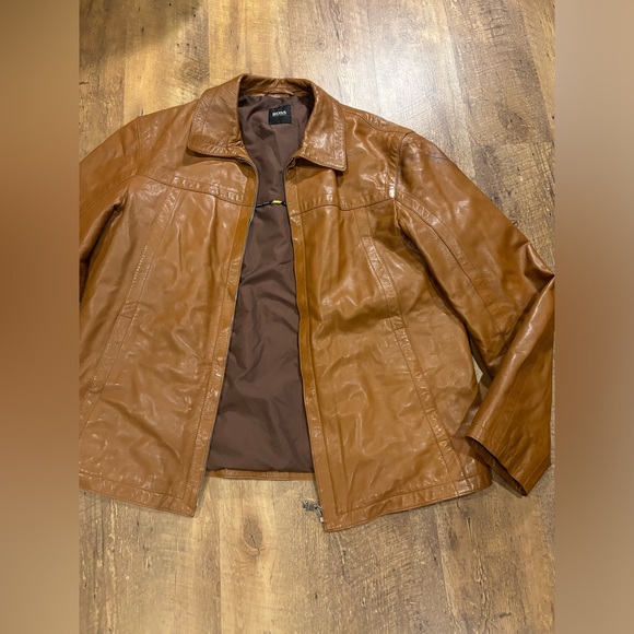 Hugo Boss | Jackets & Coats | Vintage Hugo Boss Leather Jacket | Poshmark